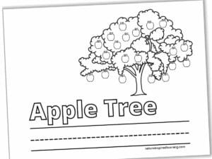 Apple Tree Coloring Pages - Nature Inspired Learning